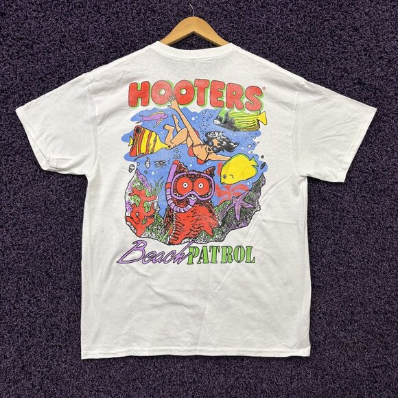 Hooters | Shirts | Hooters Beach Patrol Tropical Snorkeling Promo ...